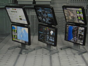 Custom 1:12 Scale Command Center Computer Station Diorama Prop Set for ...
