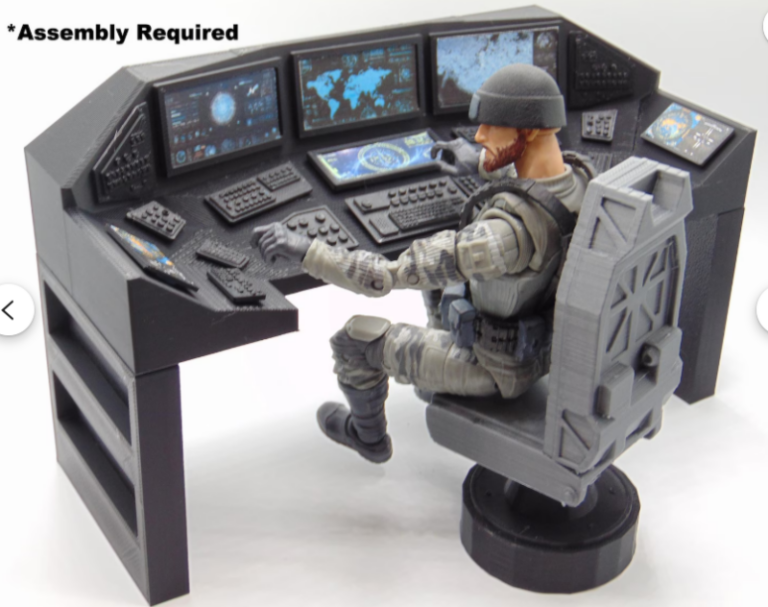 Upgrade Your Collection with a Custom 1:12 Scale Computer Operator ...